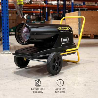 HEISSER Diesel Space Heater 20kW 69,000 BTU Industrial Kerosene ...