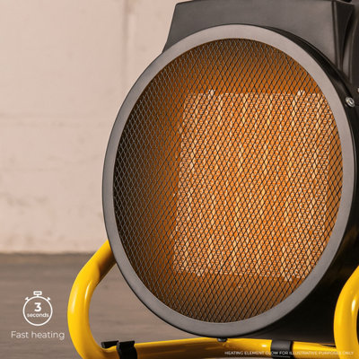 HEISSER Electric Fan Heater Industrial Garage Heater 2.8KW Powerful ...
