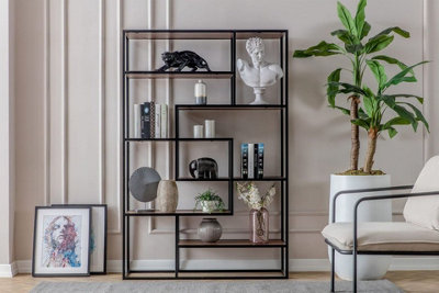 Hekto Bookcase, 180 cm, Walnut | DIY at B&Q