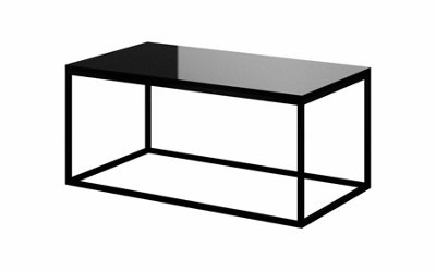 Helio Coffee Table - Elegant Minimalist Design in Black Glass - Chic ...