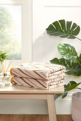 Helix Bath Sheet Pure Cotton Natural