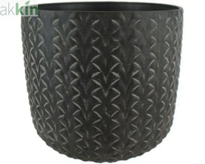 Helix Planter Tall Square 35cm Warm Copper Effect