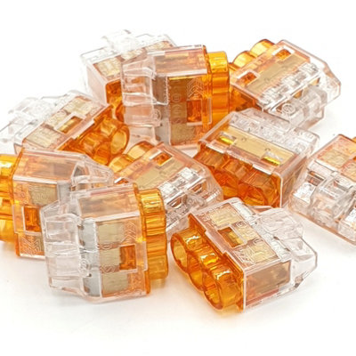 HellermannTyton 10pcs 3-Way Push In Terminals Wire Connectors HelaCon ...