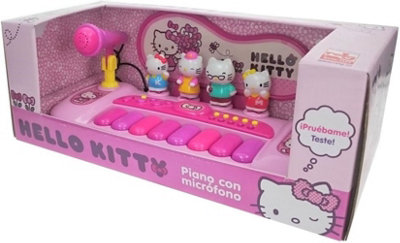 Hello Kitty Electric Piano with Figures
