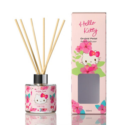 Hello Kitty Orchid Petal Reed Diffuser -100ml Fragrance Oil with 6 ...
