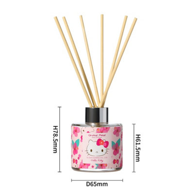 Hello Kitty Orchid Petal Reed Diffuser -100ml Fragrance Oil with 6 ...