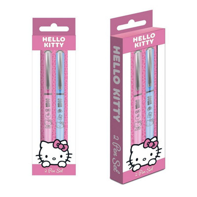Hello Kitty Pen Set (Pack of 2) Pink (One Size)