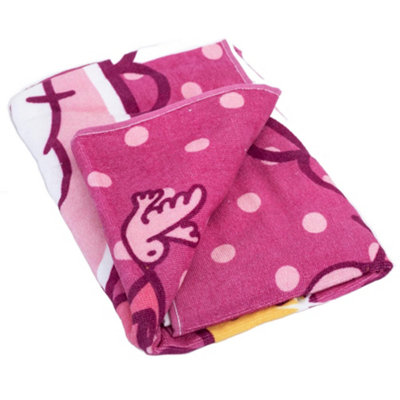 Hello Kitty Velour Beach Towel Baby Pink (One Size)