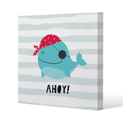 Hello Zebra (Canvas Print) / 90 x 90 x 4cm | DIY at B&Q