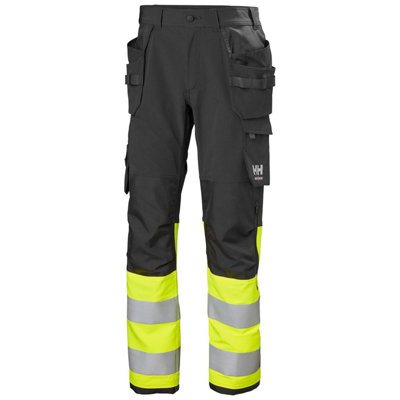 Helly Hansen Workwear Alna 4X Construction Pant Class 1 (Yellow/Ebony ...