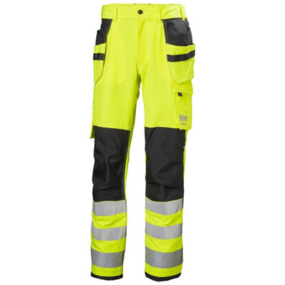 Helly Hansen Workwear Alna 4X Construction Pant Class 2 (Yellow/Ebony ...