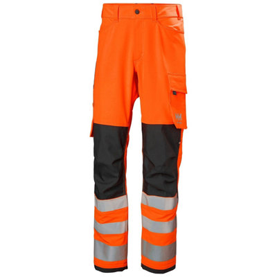 Helly Hansen Workwear Alna 4X Work Pant Class 2 (Orange/Ebony) (C48)