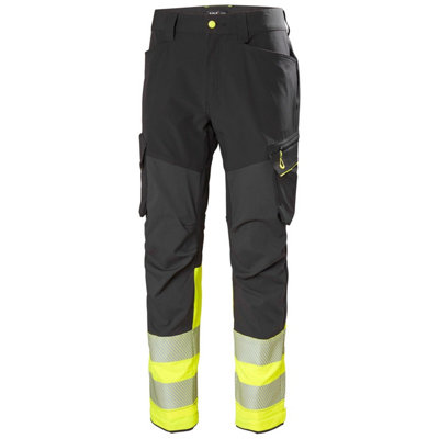 Helly Hansen Workwear ICU Brz Cargo Pant Class 1 (Yellow/Ebony) (C148)