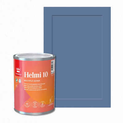 Helmi 10 Durable Wood, Trim & Kitchen Cupboard Paint - 1L Atlantis L433