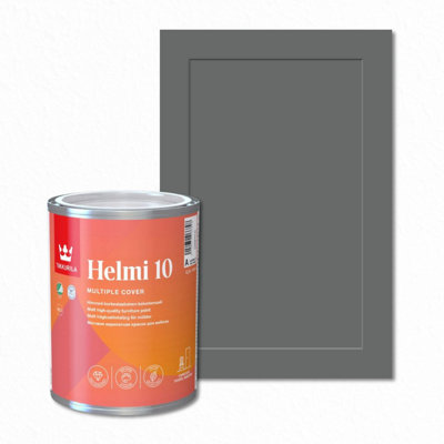 Helmi 10 Durable Wood, Trim & Kitchen Cupboard Paint - 3L Basalt N499