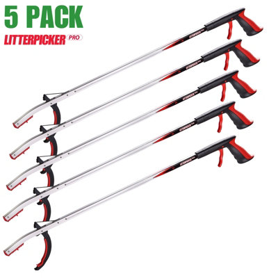 Helping Hand Environmental 5PACK Litter Picker PRO Litter Grabber 33inches/85cm
