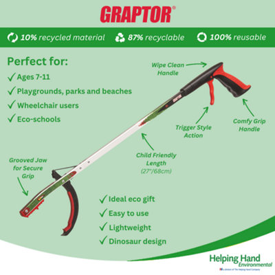 Helping Hand Environmental Graptor Kids Litter Picker 27"/68cm