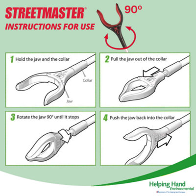 Helping Hand Environmental Streetmaster PRO Roatating Head Litter ...