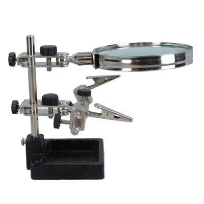 Helping Hands Free HD Magnifying Glass Clamp Soldering Iron (90x5mm)
