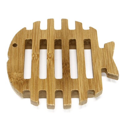 Hemu Wood Soap Dish Fish design - sustainable wooden soap holder for ...