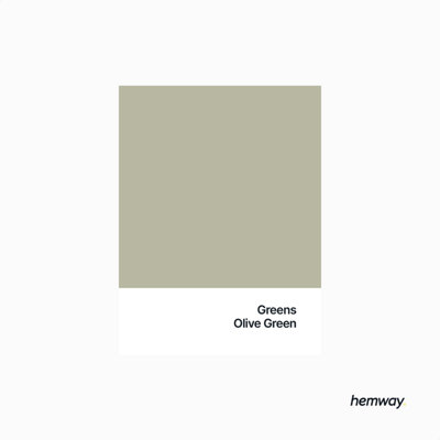 Hemway Chalk Paint Flat Matt Olive Green 1L Shabby Chic, Smooth Chalky ...