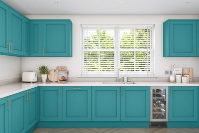 Hemway Chalk Paint Flat Matt Peacock Blue 1L Shabby Chic, Smooth Chalky ...