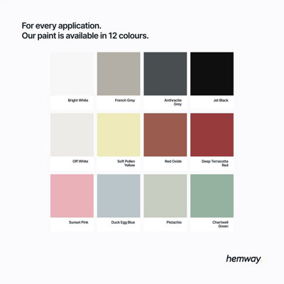 Hemway Chartwell Green Exterior Matt Acrylic Paint 2.5L Tin Durable ...