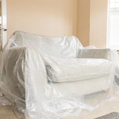 Hemway Extra Large Recyclable Paint Dust Sheet 12ft x 12ft (3.65m x 3 ...