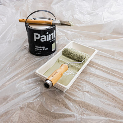 Hemway Extra Large Recyclable Paint Dust Sheet 12ft x 12ft (3.65m x 3 ...