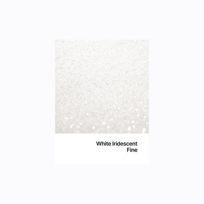 Hemway Glitter for Paint Additive, White Iridescent Fine Size Flakes ...