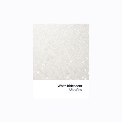 Hemway Glitter for Paint Additive, White Iridescent Ultrafine Size ...