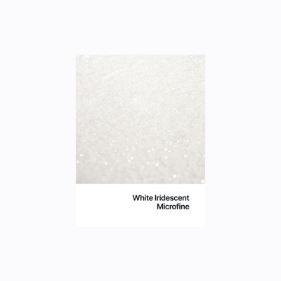 Hemway Glitter for Paint Additive, White Iridescent Ultrafine Size ...
