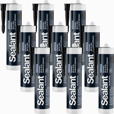 Hemway Hybrid Polymer Sealant & Adhesive Jet Black Waterproof Anti ...