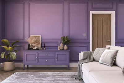 Hemway Interior Paint Matt Acrylic Amethyst Purple 2.5L Tin Durable ...