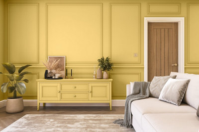 Hemway Interior Paint Matt Acrylic Custard Yellow 2.5L Tin Durable ...