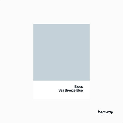 Hemway Interior Paint Matt Acrylic Sea Breeze Blue 2.5L Tin Durable ...