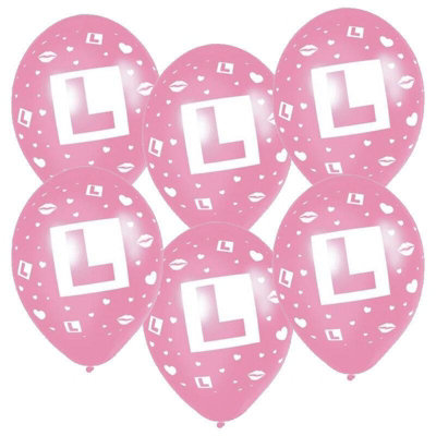 Hen party L Plate Balloons Pack of 12 | DIY at B&Q