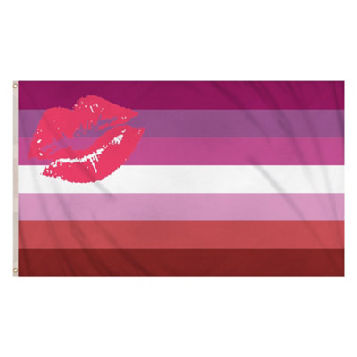 Henbrandt Lesbian Pride Lipstick Flag Multicoloured (One Size)