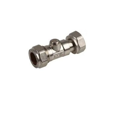 hep 15mm Compression X 1/2" Female Nut Chrome Straight Service Valve ...