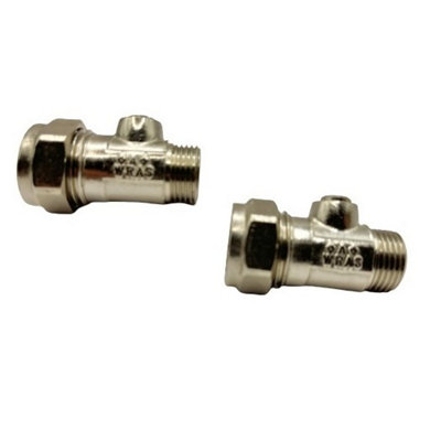 hep 15mm x 3/8" Male Threaded Flat Faced Isolation Ball O Fix Straight ...