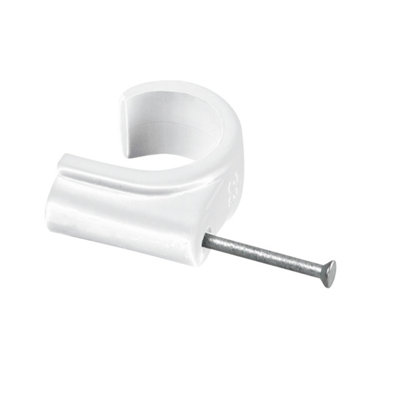 Hep2O 10mm Cable Pipe Clips White HX65/10W
