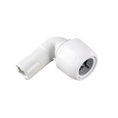 Hep2O 90 Degree Spigot Elbow Single Socket White 22mm HD4/22W