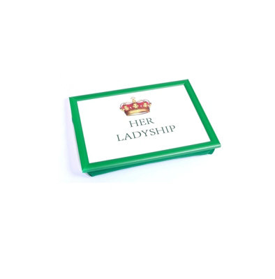 Her Ladyship Design Cushioned Lap Tray For Food Or Laptop Use