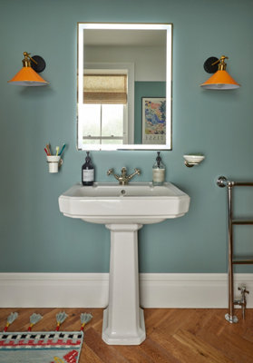 Heritage Dawlish Vintage Gold Basin Mixer Tap, Crosshead Bathroom Sink ...