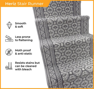 Heriz Stair Runner - Soft & Durable Carpet Runner for Stairs ...