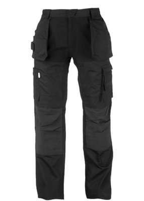 Herock Spector Trade Work Trousers Black - 44R | DIY at B&Q