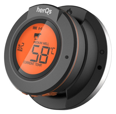 herQs Dome Thermometer Kitchen thermometer barbecue digital core ...