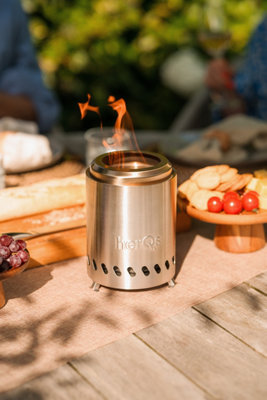 HerQs Smokeless FirePit Mini -smokeless firepit for small outdoor ...
