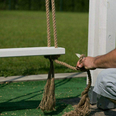 Hessian Jute Natural Rope Twisted Braided Decking Garden Boating Sash ...