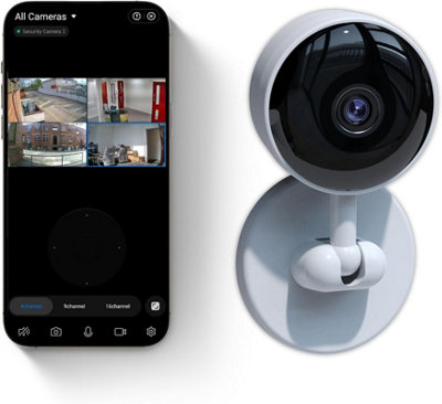 HESTIA Indoor Compact Camera, 3MP Wifi Camera, Wireless Door Alarm ...